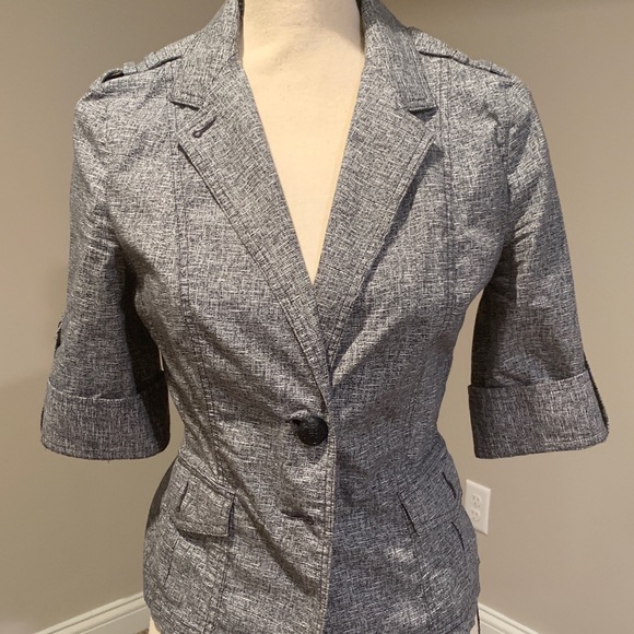Express | Jackets & Coats | Express Black And White 34 Jacket Button ...